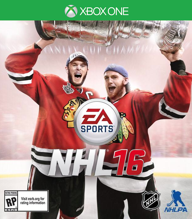 Her er forsiden til NHL 16