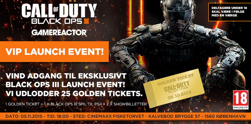 Vind en Golden Ticket til Call of Duty VIP-event - Call of Duty: Black ...
