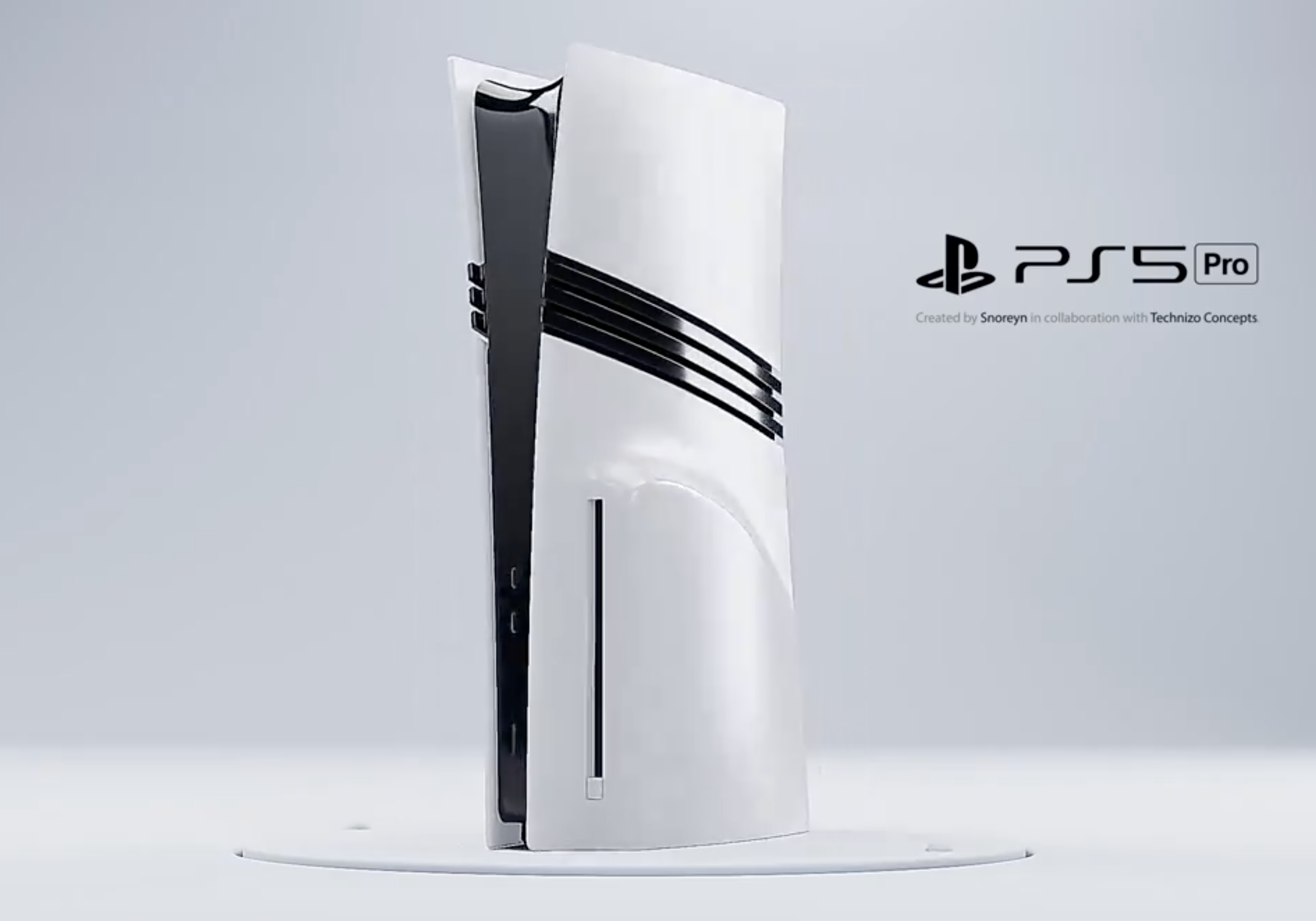 Grafisk designer laver realistisk rendering af PS5 Pro baseret på ...