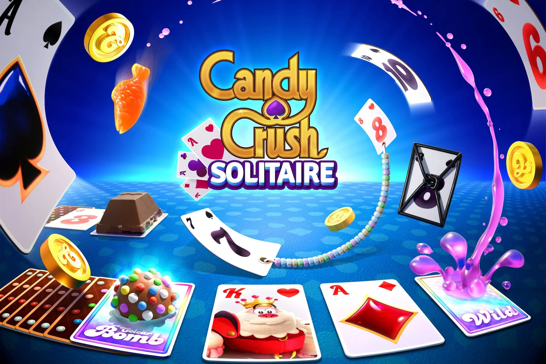 Candy Crush Solitaire lander til februar