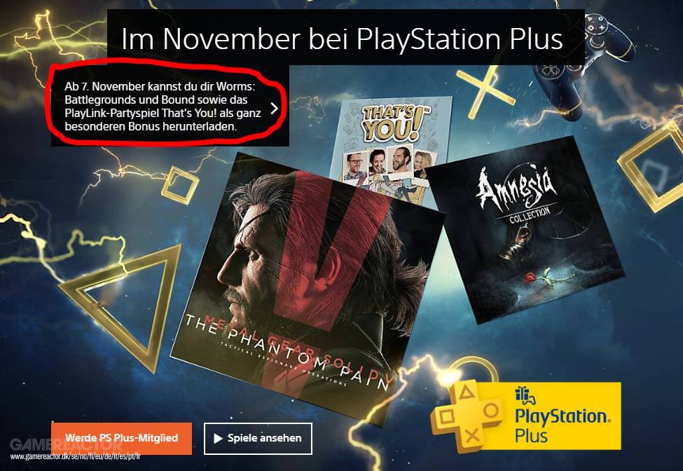 Rygte: November måneds PlayStation Plus-spil er blevet afsløret - Worms Battlegrounds - Gamereactor
