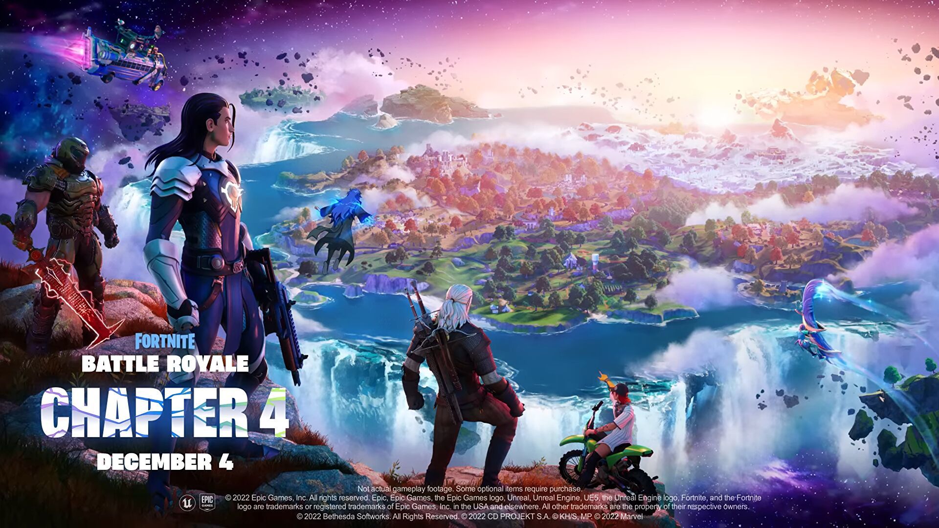 Fortnite Chapter 4 er ude nu og introducerer Geralt of Rivia