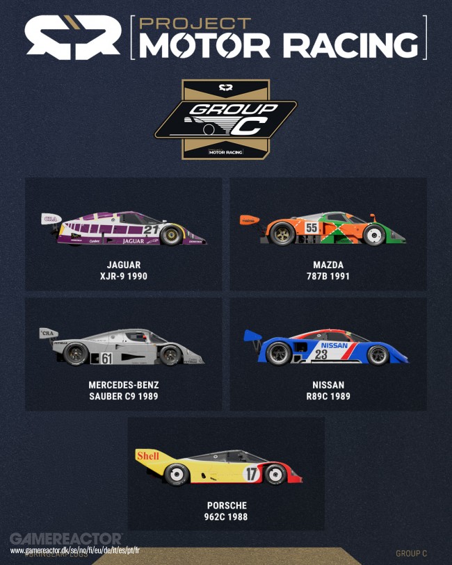 Project Motor Racing tilføjer Nissan og Jaguar Group C-biler til billisten