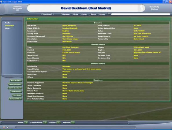 Football Manager 2005 Anmeldelse - Gamereactor