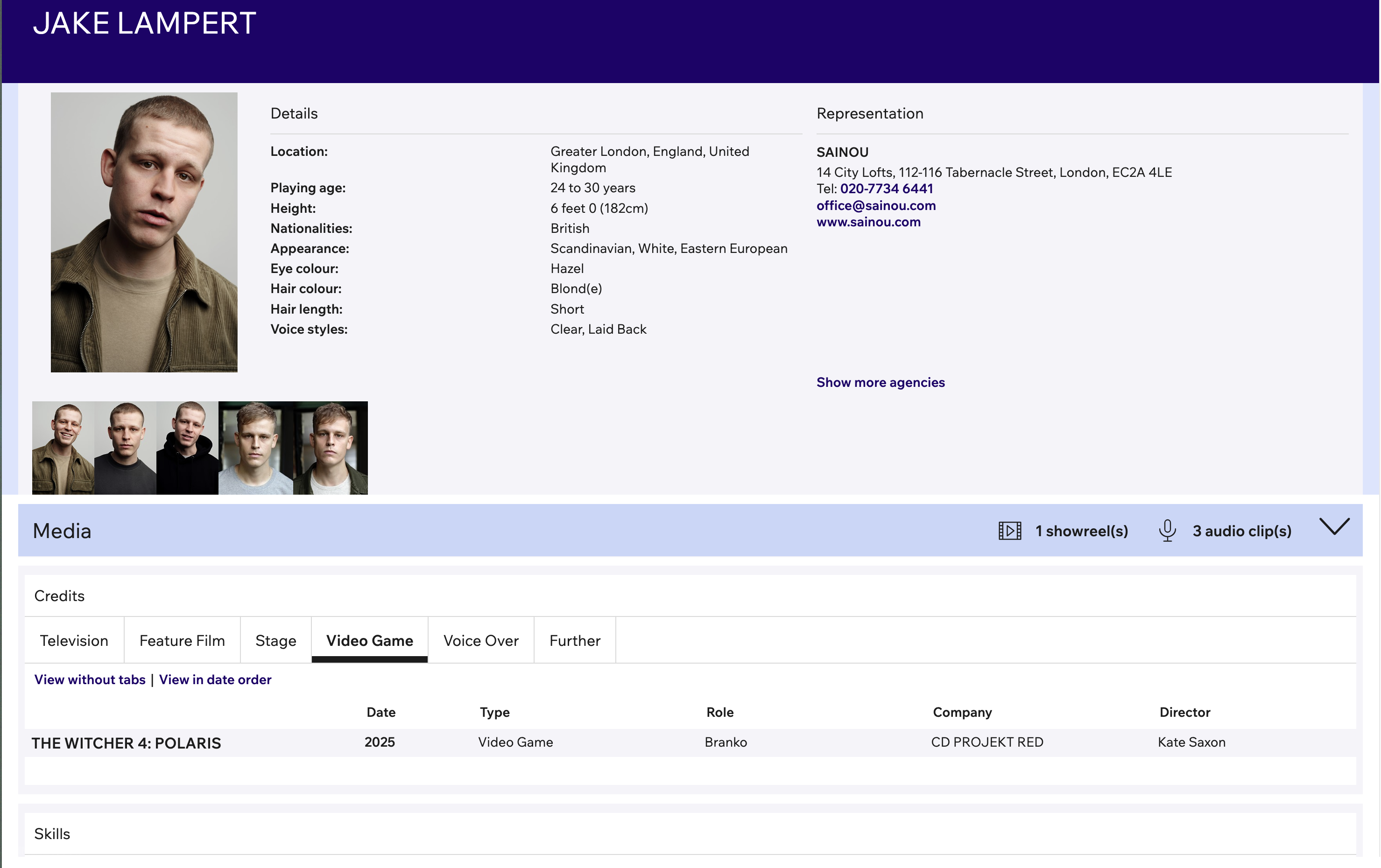 The Witcher 4's motion capture-optagelser begynder åbenbart først i 2025