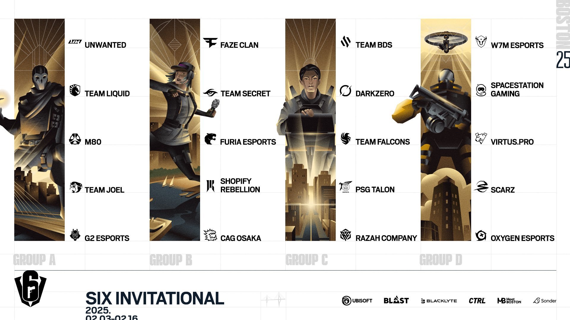 Her er Six Invitational 2025-grupperne - Rainbow Six: Siege - Gamereactor