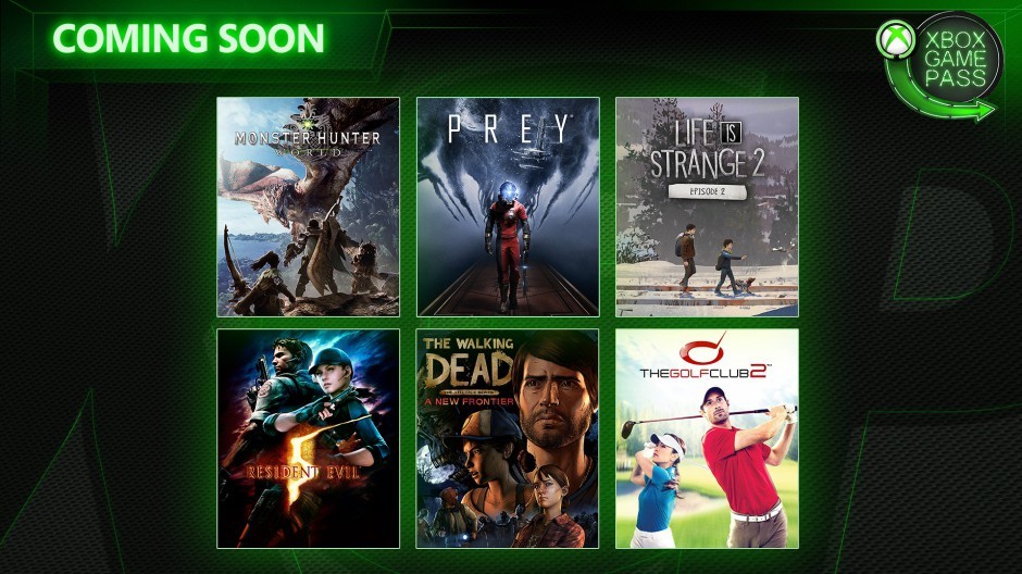 Monster Hunter: World, Prey og meget mere kommer til Game Pass