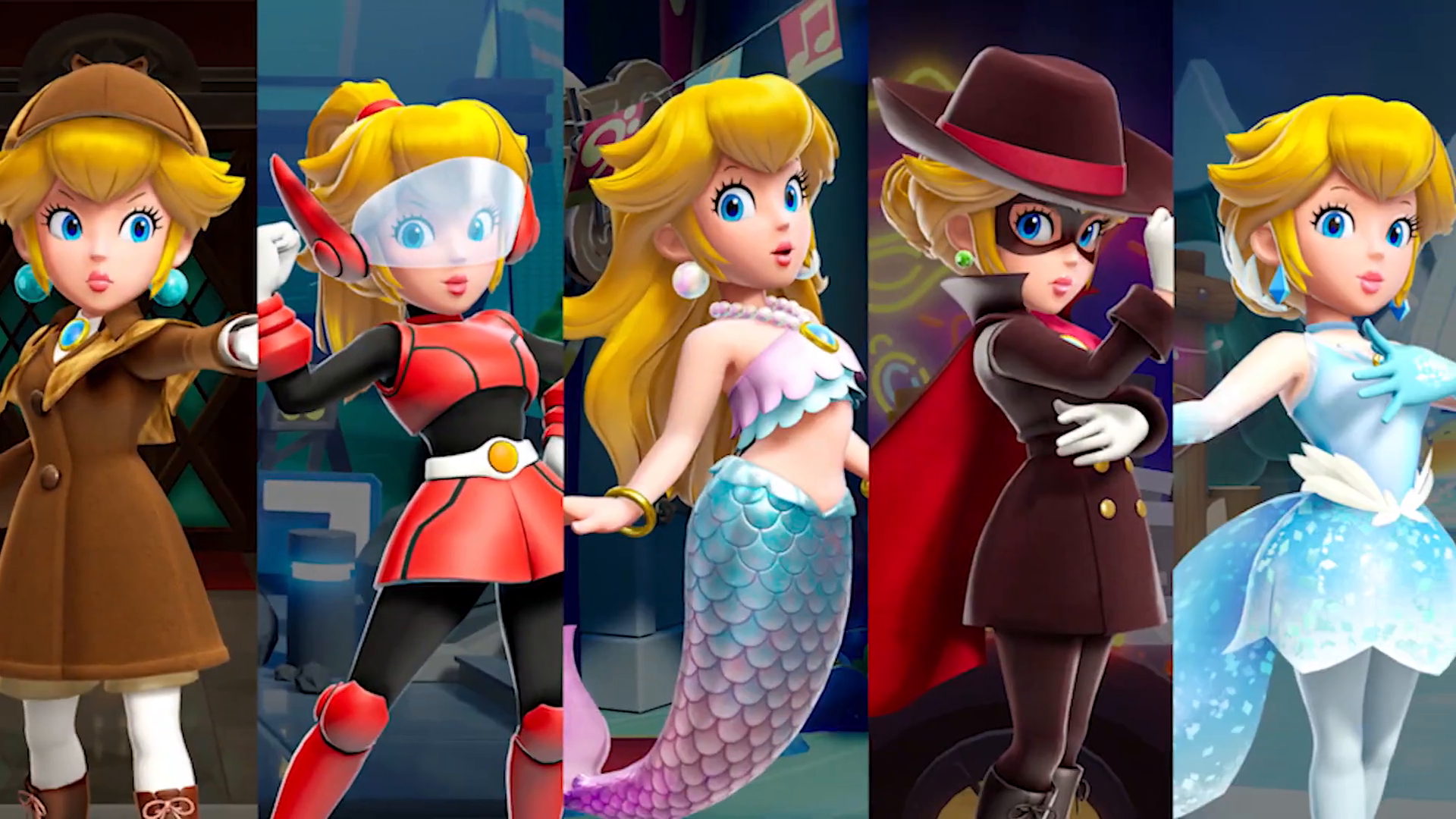 Peach bliver til en havfrue, en superhelt og en tyv i ny Princess Peach ...